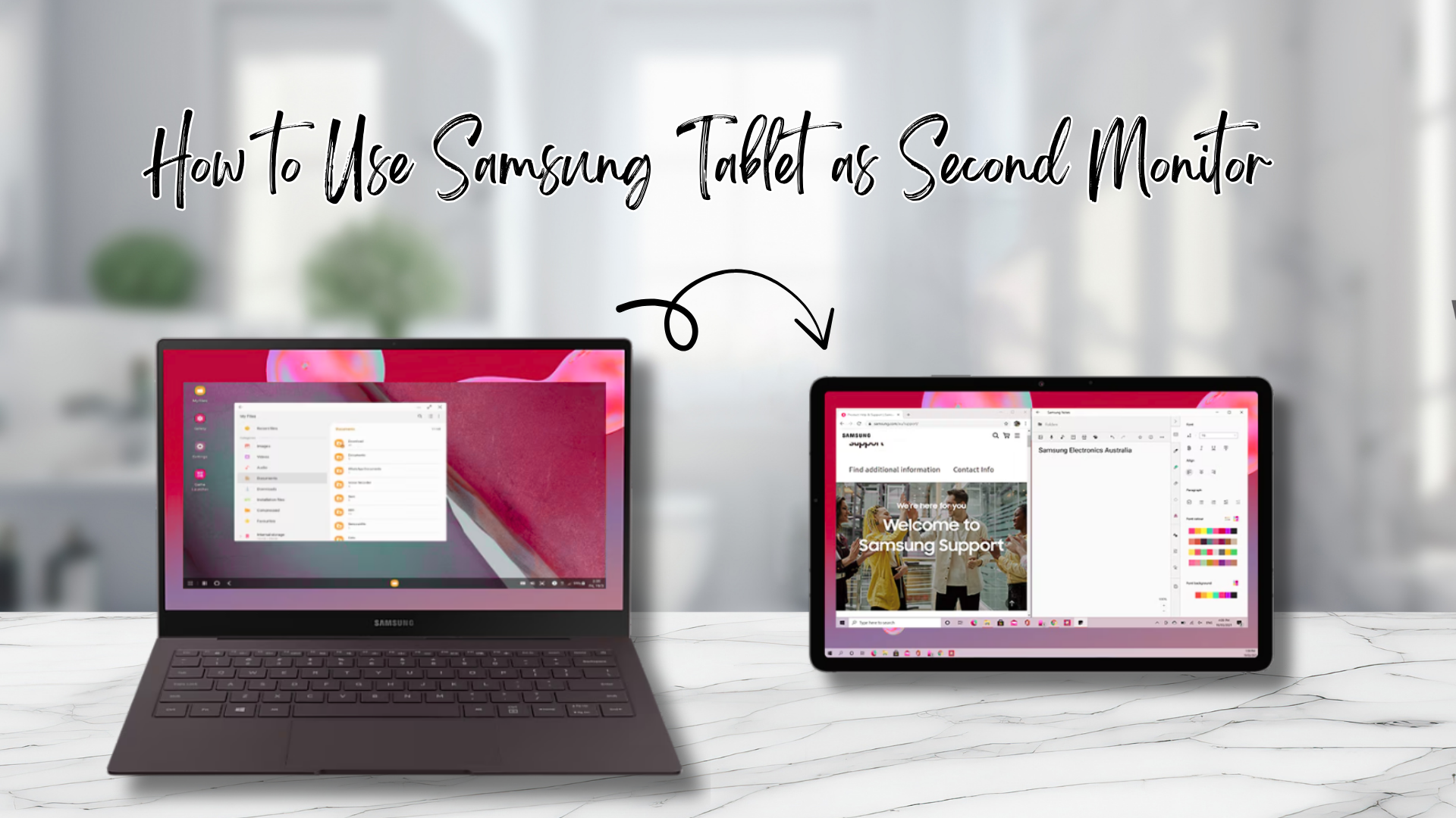 How to Use Samsung Tablet as Second Monitor for Work & Gaming – CHESONA